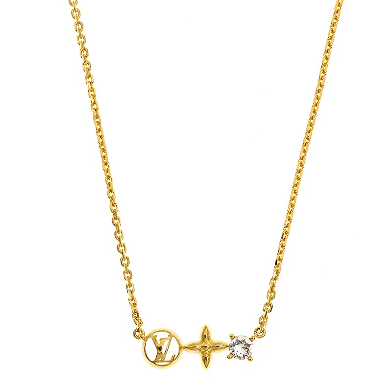 NEW LOUIS VUITTON NECKLACE PETIT LOUIS M00368 GOLD METAL NEW LOUIS VUITTON NECKLACE PETIT LOUIS M00368 GOLD METAL