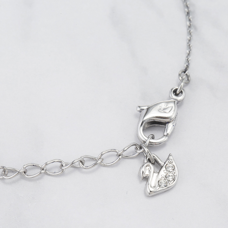 NEW SWAROVSKI LIFELONG HEART NECKLCAE 5517928 SILVER PLATED BRASS Celebrity standing