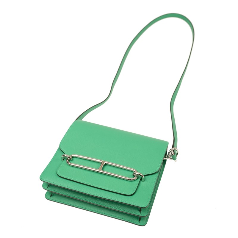 NEW HERMES BAGS ROULIS MINI 6W SHOULDER BAG/CROSSBODY BAG MENTHE NEW HERMES BAGS ROULIS MINI 6W SHOULDER BAG/CROSSBODY BAG MENTHE
